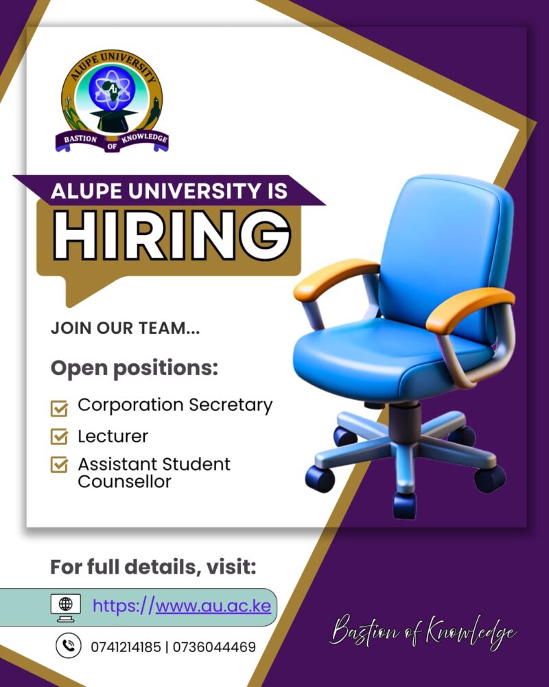We are hiring.. – Alupe University